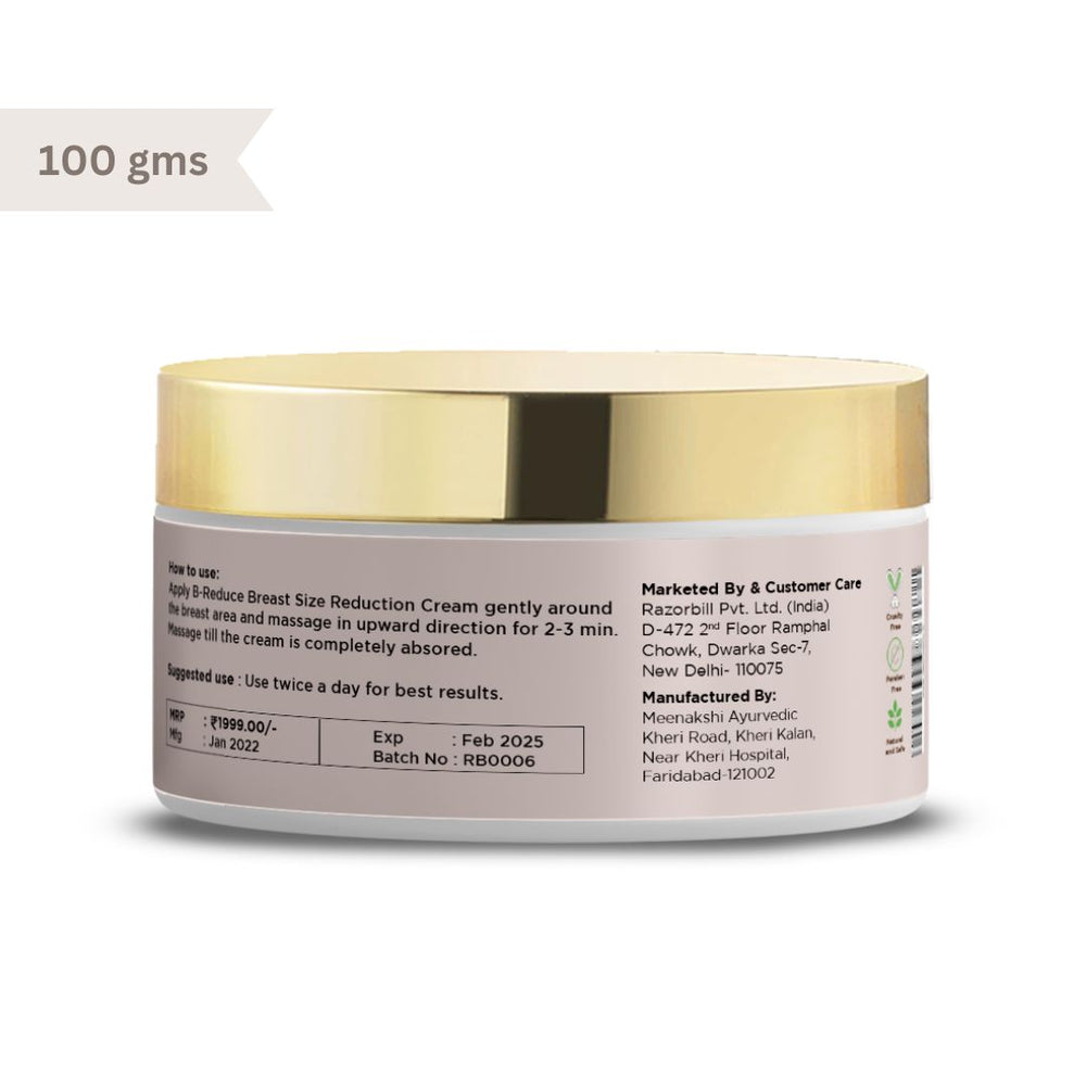 B-REDUCE Breast Size Reduction Cream - Razorveda – RAZORVEDA