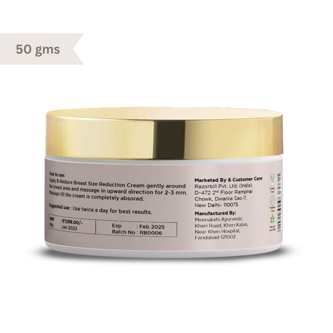 B-REDUCE Breast Size Reduction Cream - Razorveda – RAZORVEDA